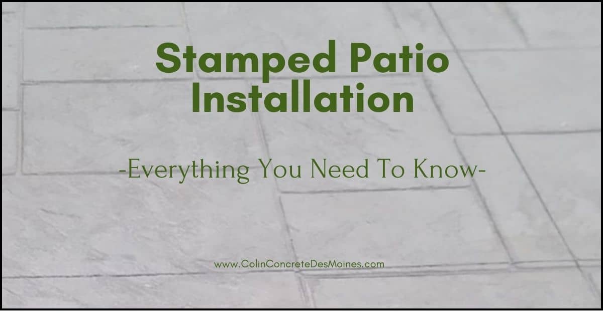 Stamped Patio Des Moines Done Right